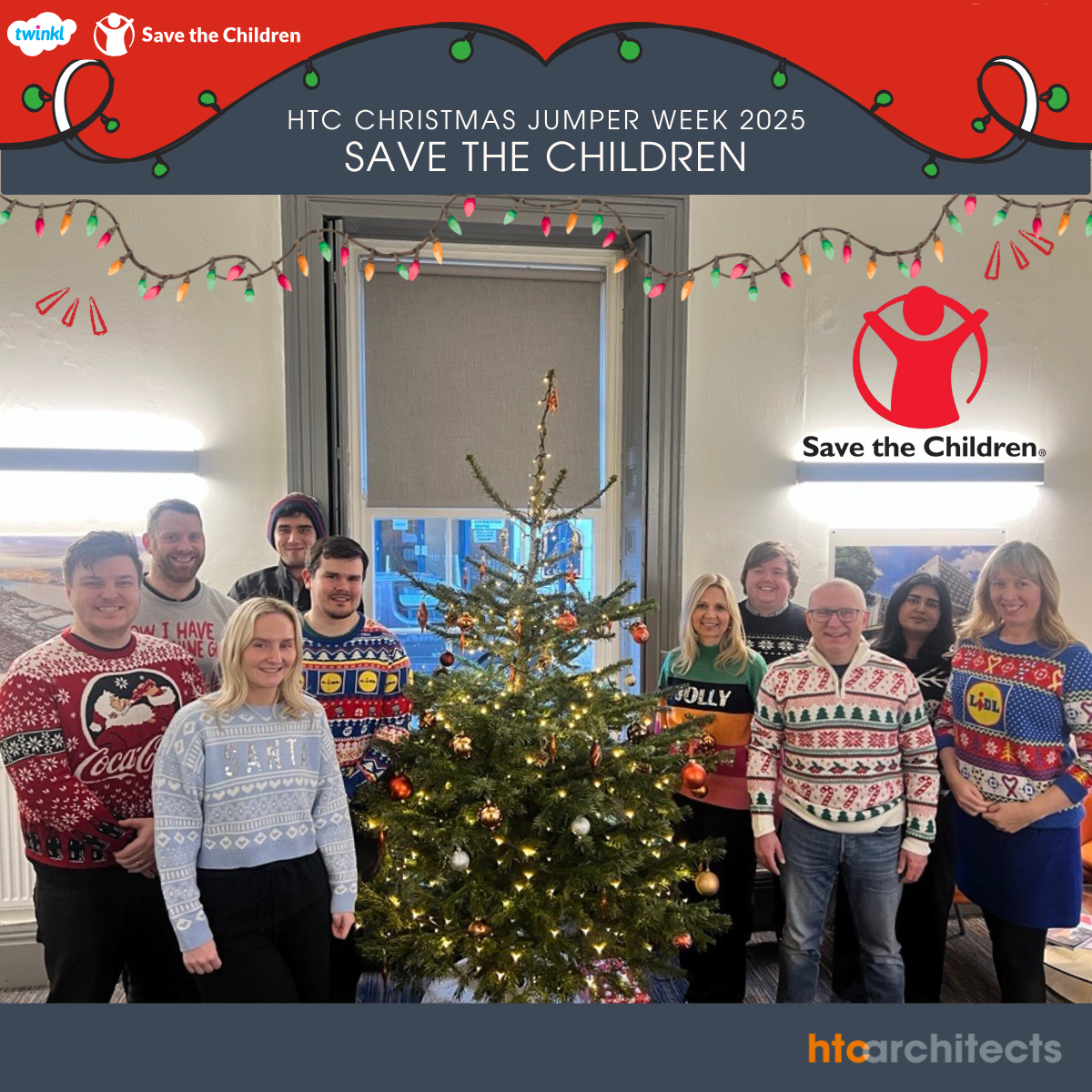 HTC Save The Children 2025 Christmas Jumper Week - HTC Architects